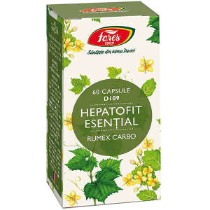 Hepatofit esențial, (rumex carbo), d109, 60 capsule, Fares