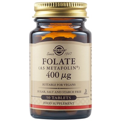 Folate metafolin 400 mcg 50 cpr, Solgar