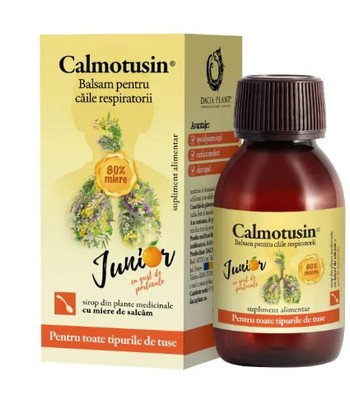Calmotusin junior sirop cu gust de portocale, extract concentrat 100ml ...