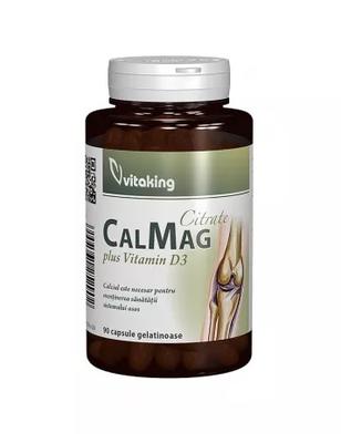 Calmag citrate plus vitamina d3, 90 capsule, Vitaking