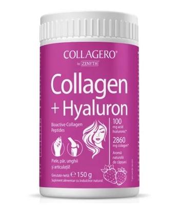 Collagero collagen + hyaluron cu aroma de capsuni, 150 g, Zenyth