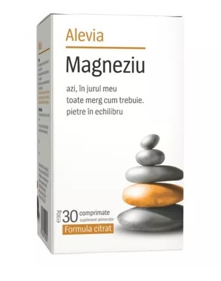 Magneziu formula citrat, 30 cpr, Alevia