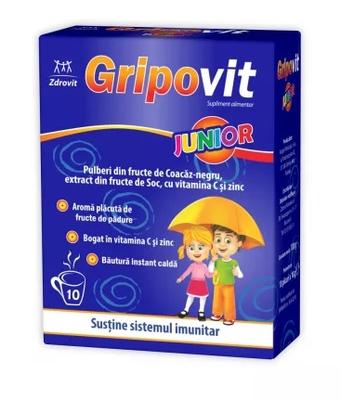 Gripovit junior, 10 plicuri x 10g, Zdrovit